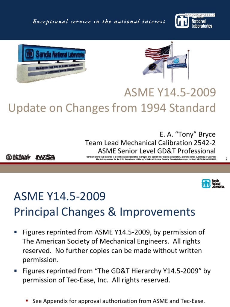 ASME Y14.5-2009 Update On Changes From 1994 Standard | PDF
