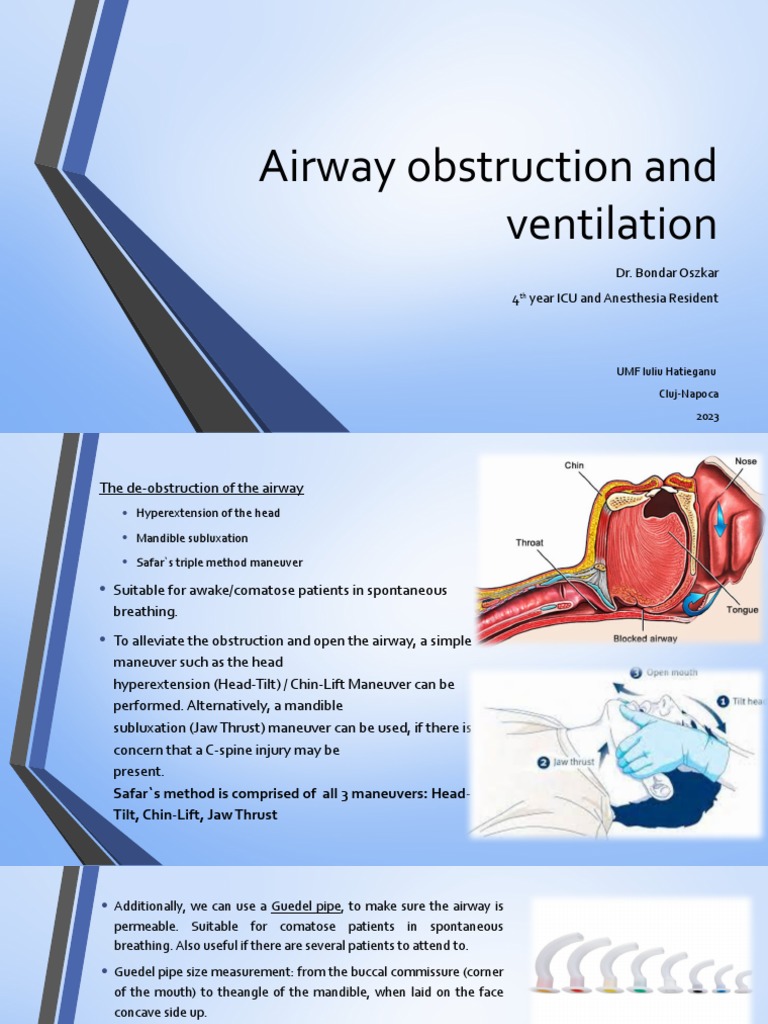 Airway Obstruction and Ventilation | PDF | Breathing | Clinical Medicine