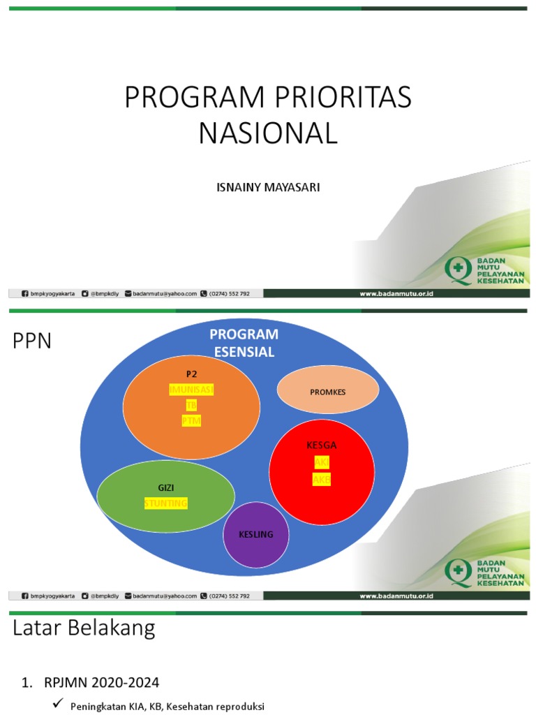 Program Prioritas Nasional | PDF