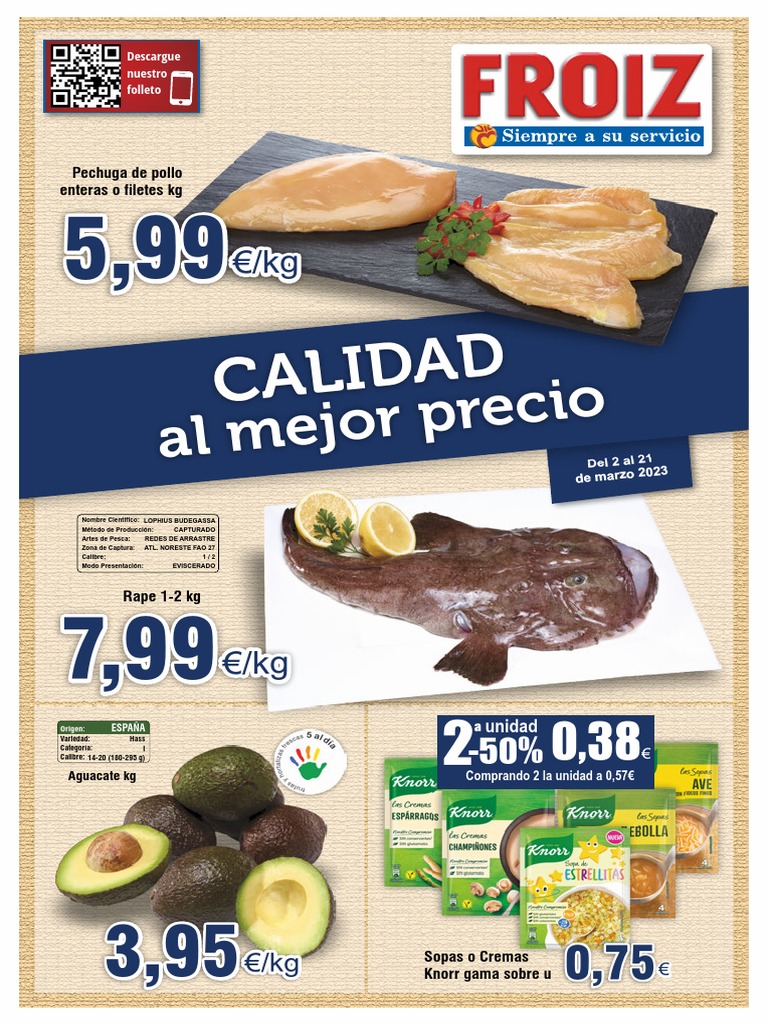 Folleto Cash Fresh Froiz 2023 | PDF | Alimentos | Ingredientes de comida