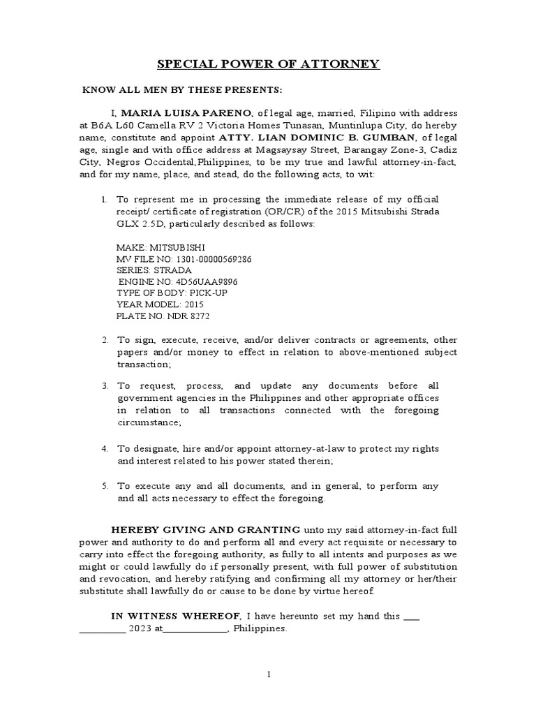 Spa Lloyd | PDF | Power Of Attorney | Justice