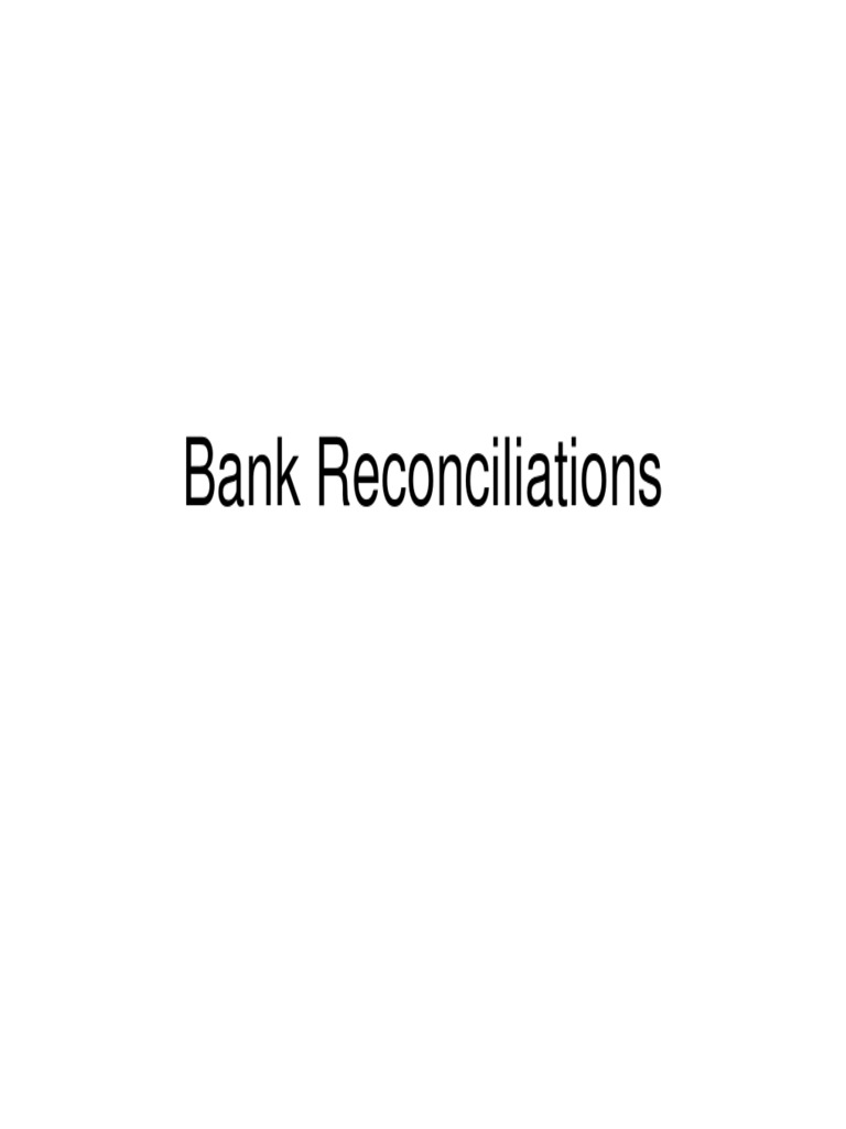Bank Reconciliation: Memos Explained | PDF | Debits And Credits | Banks