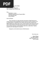 Letter Request For Clearance | PDF
