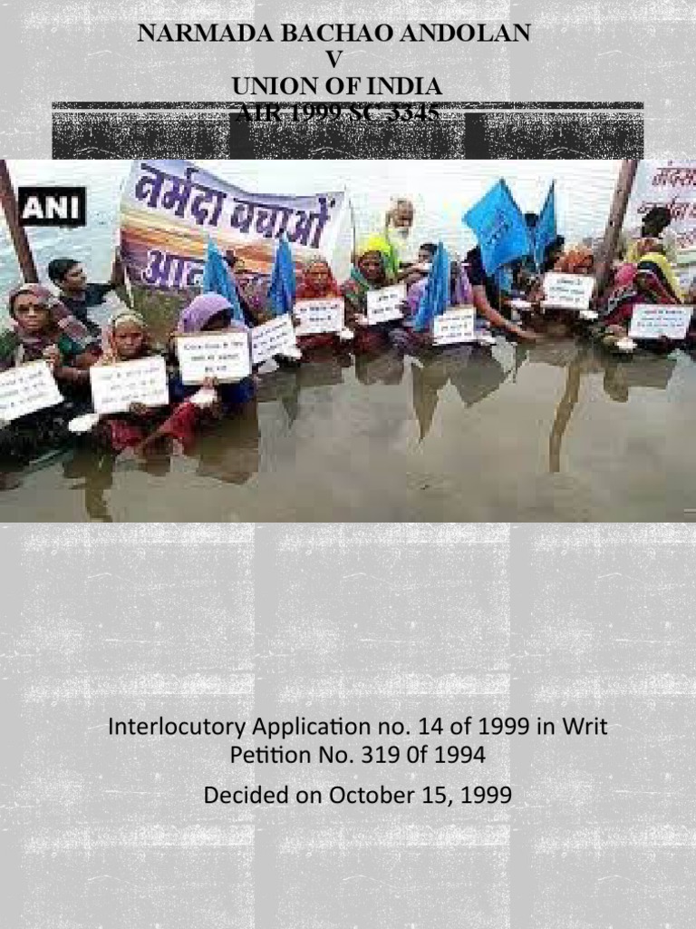 Legal Analysis: Narmada Case | PDF | Justice | Crime & Violence