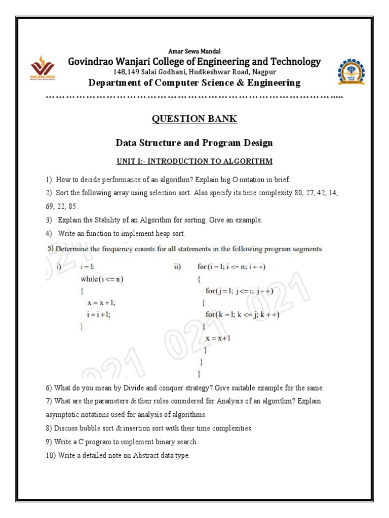 Data Structure DS | Download Free PDF | Queue (Abstract Data Type) | Time Complexity