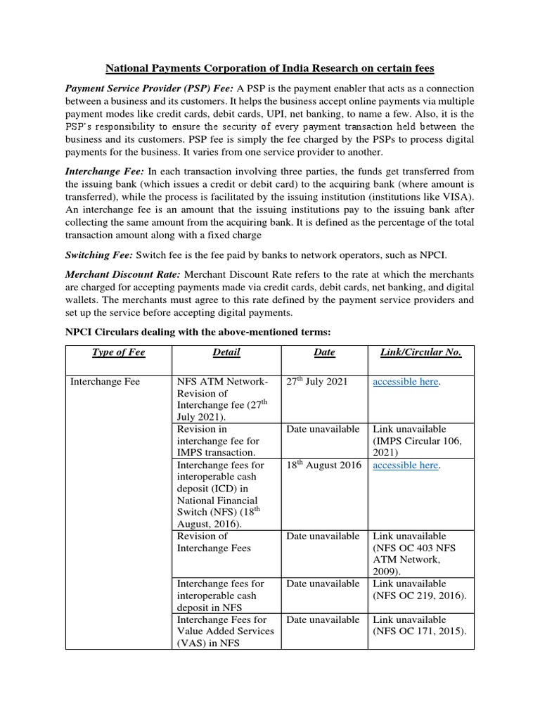 NPCI Research | PDF | Credit Card | Debit Card