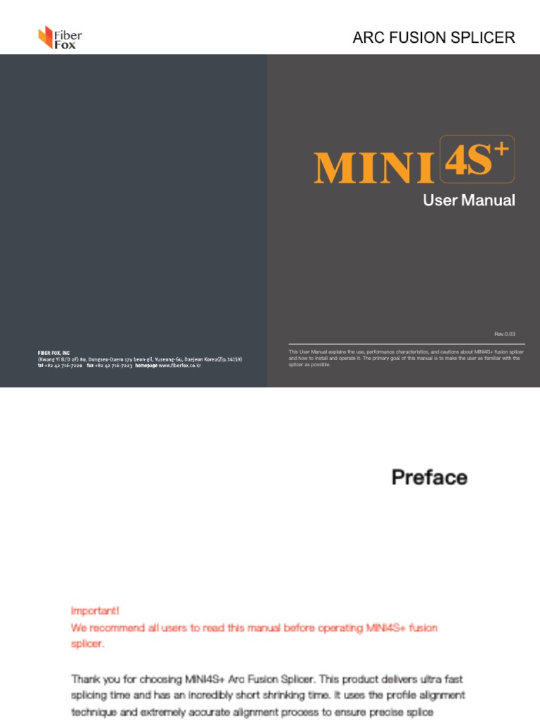 FiberFox MINI 4S Plus Manual | PDF | Optical Fiber | Computer Monitor