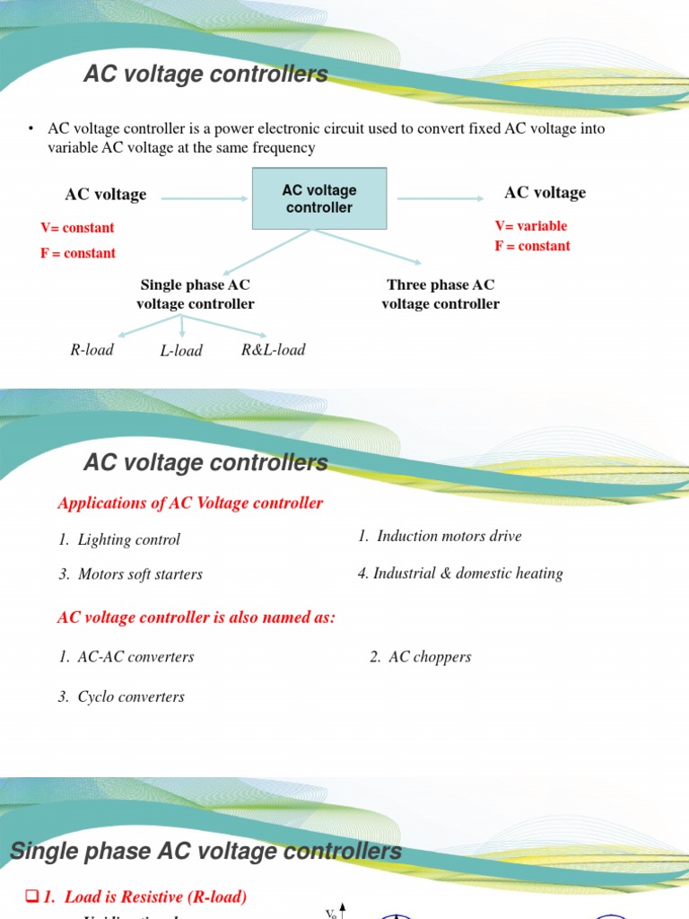 AC Voltage Controllers Explained | PDF