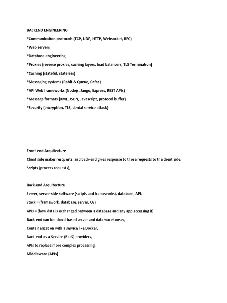 Back End | PDF | Web Server | Internet & Web