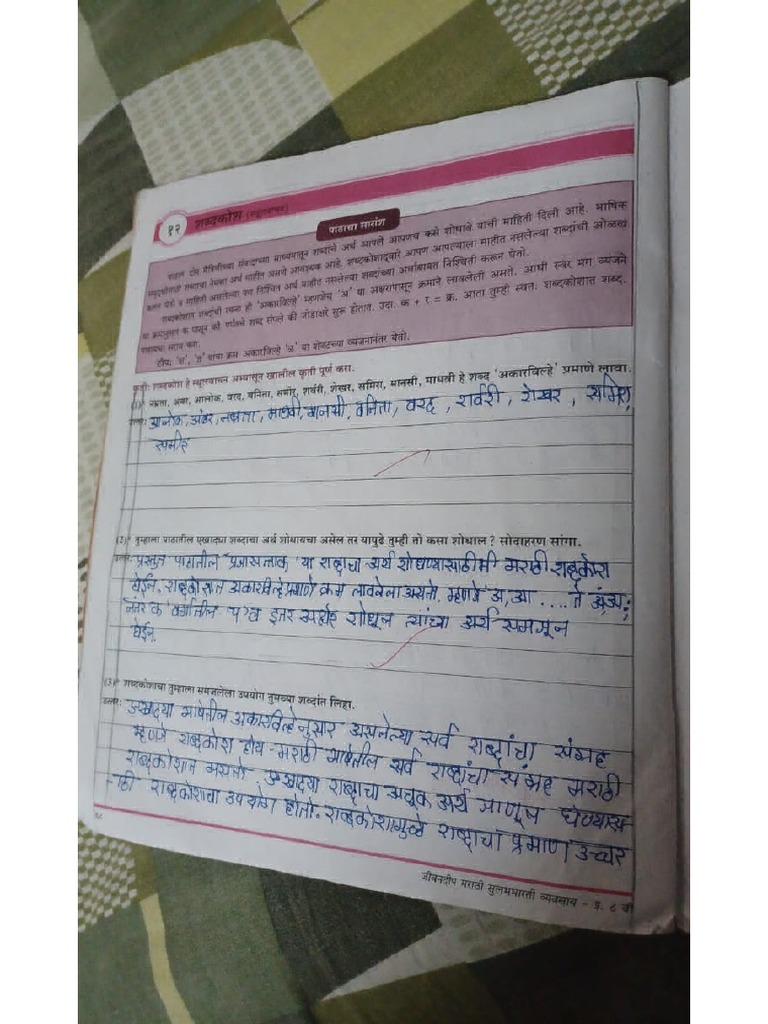 Marathi STD 8 SSC | PDF
