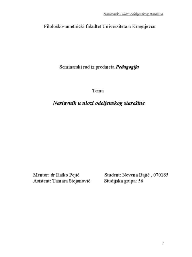 Nastavnik | PDF