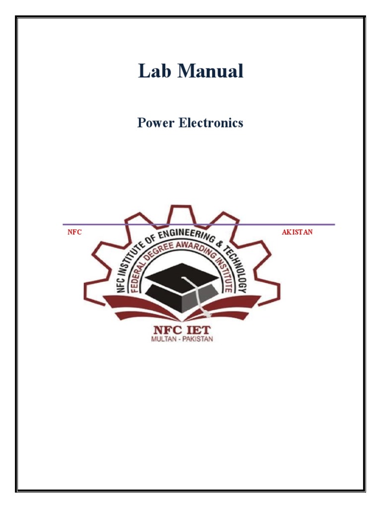 Updated Lab Manual Power Electronics | PDF | Rectifier | Amplifier