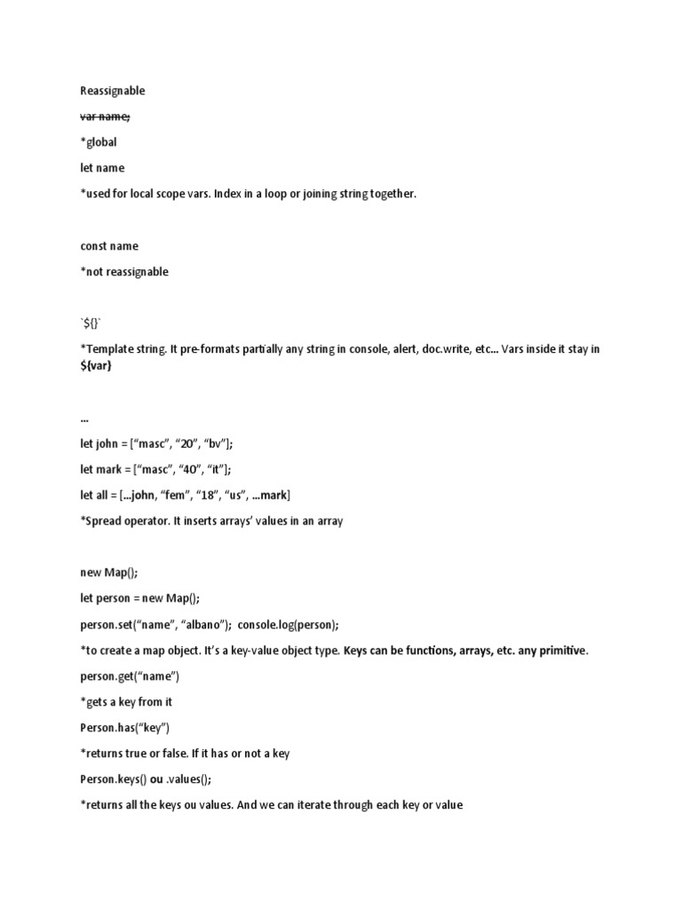 ECMAScript 6 | PDF | Java Script | Computer Programming ECMAScript 6 | PDF | Java Script | Computer Programming