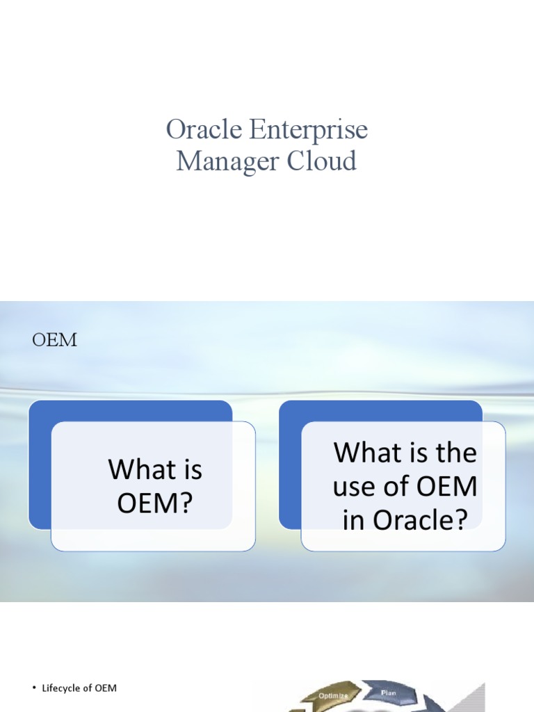Oracle Enterprise Manager Cloud | PDF