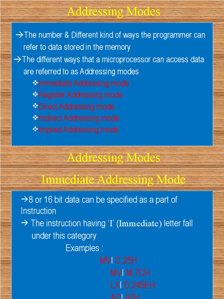 9.addressing Mode | PDF | Office Equipment | Computer Hardware