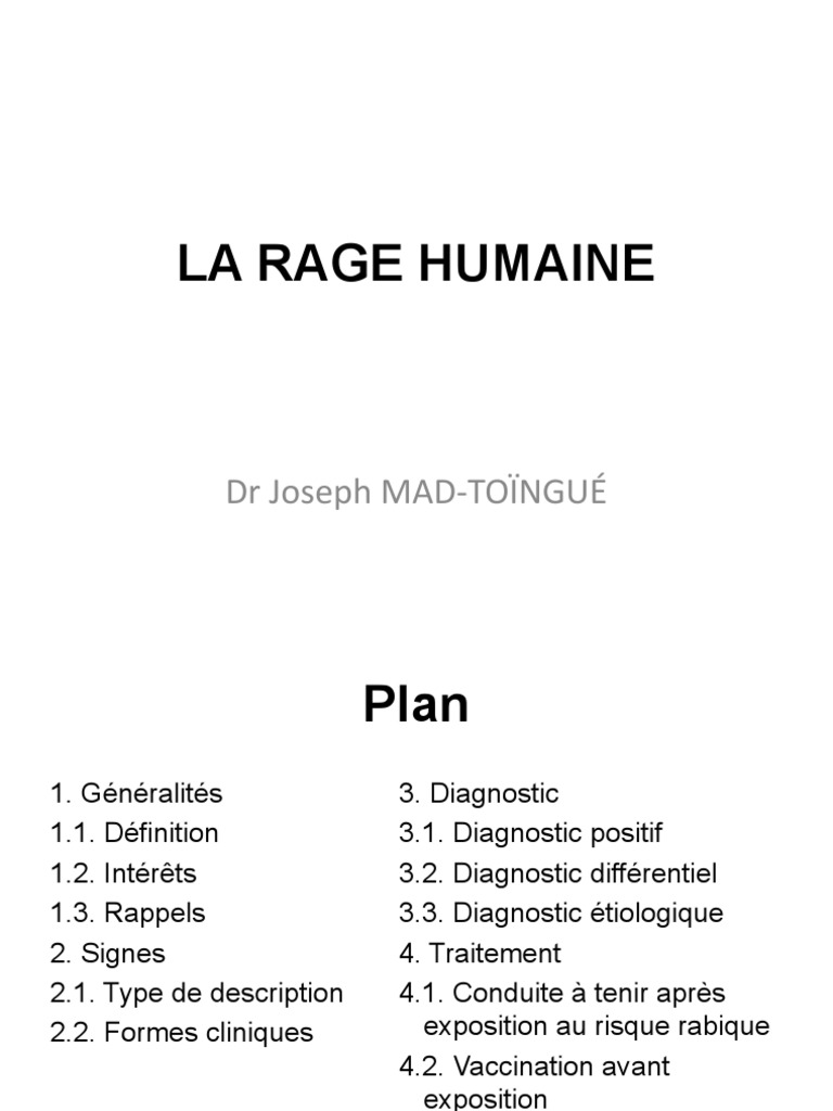 1 Rage 2021 | PDF | Rage (maladie) | Causes de décès