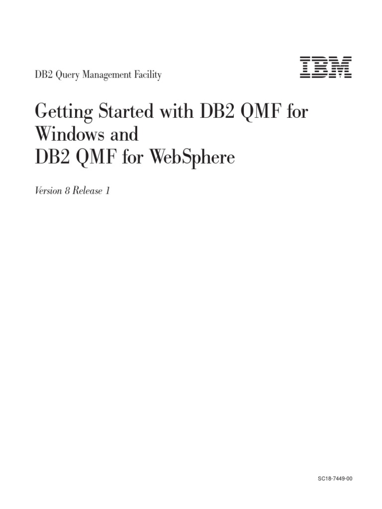 Getting Started QMF For Win | PDF | Ibm Db2 | Databases
