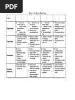 Role Play Evaluation Criteria Rubric | PDF | Cognitive Science ...