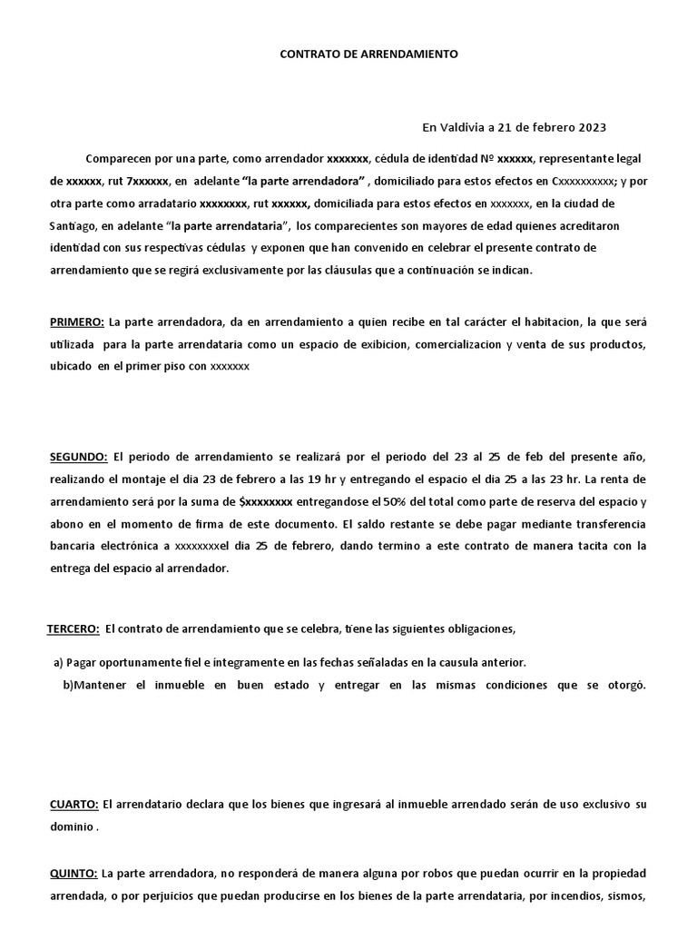 Contrato Tipo | PDF
