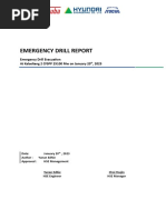 Emergency Drill Report | PDF | Emergency | Occupational Safety And Health