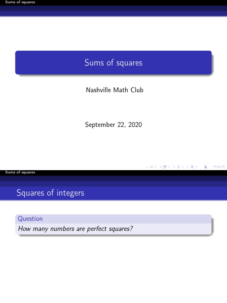 Math Circle Gaussian Integers | PDF | Prime Number | Factorization Math Circle Gaussian Integers | PDF | Prime Number | Factorization
