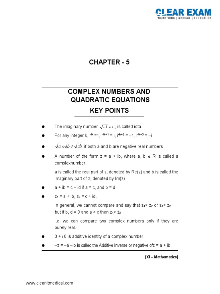 Complex Numbers | PDF | Complex Number | Numbers