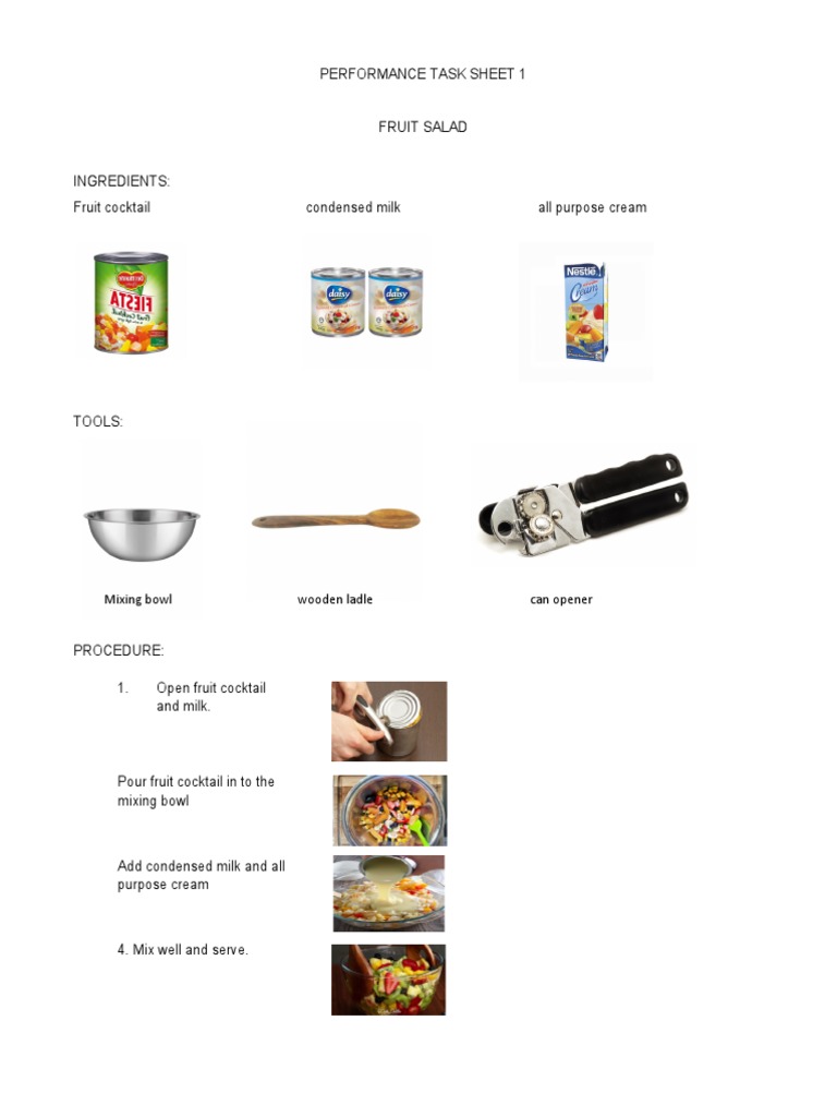 Visual Recipe | PDF