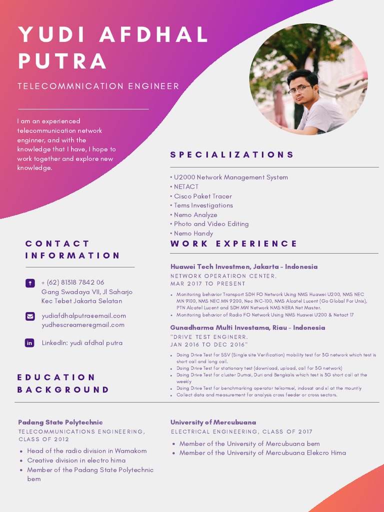 CV Soc | PDF | Telecommunications | Information And Communications ...