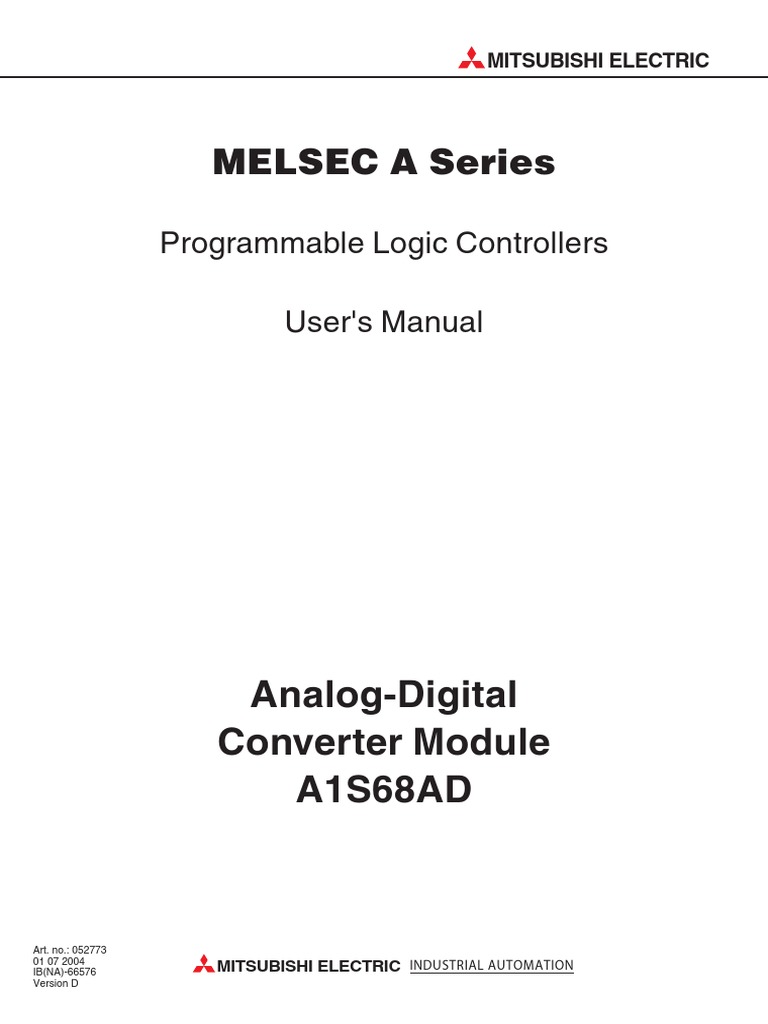 EN A1S68AD User's Manual | PDF | Computer Engineering | Systems Engineering