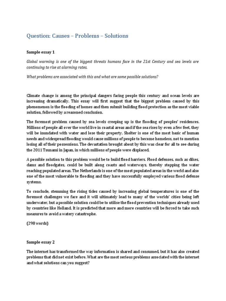 Cause Prob Solution | PDF