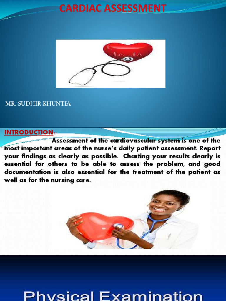 Cardiacassessmentppt 170323092148 | PDF | Pulse | Heart