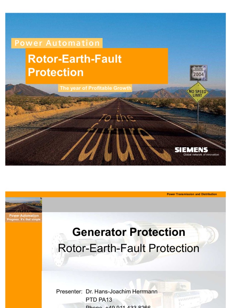 7UM62 - Rotor Earth Fault Protection | PDF | Electric Power ...