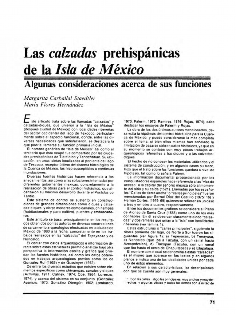 Calzadas Prehispanicas | PDF