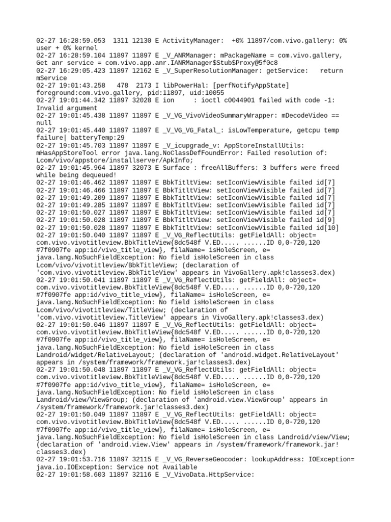 Log | PDF | Operating System Technology | Mobile Software