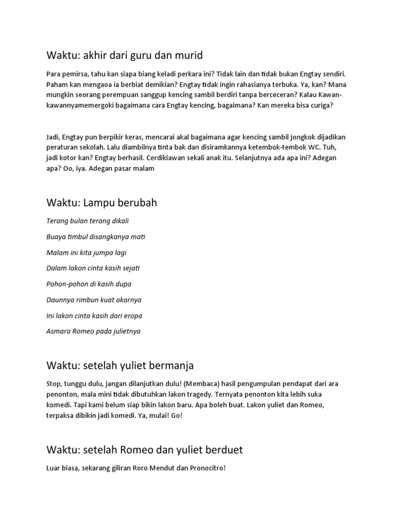 Teks Dalang | PDF