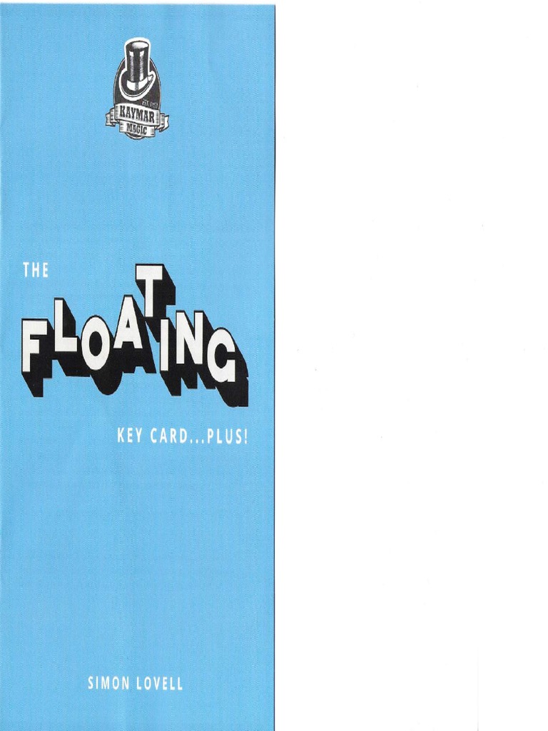 Simon Lovell - The Floating Key Card Plus | PDF