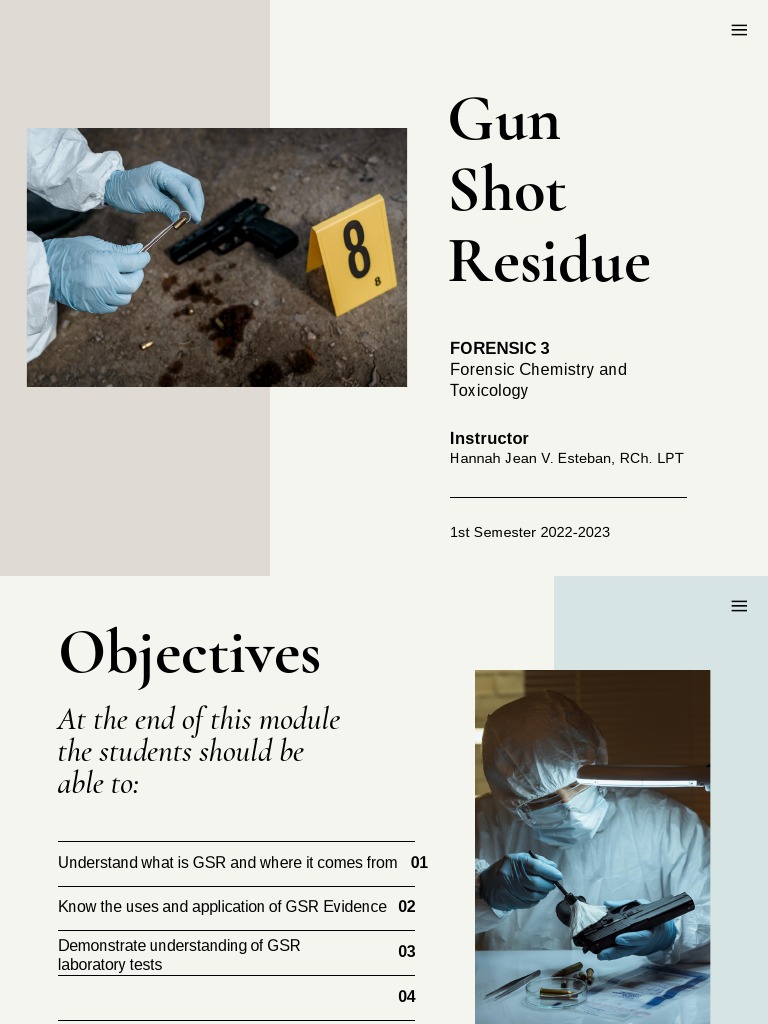 Gun Shot Residue | Download Free PDF | Ballistics | Bullet