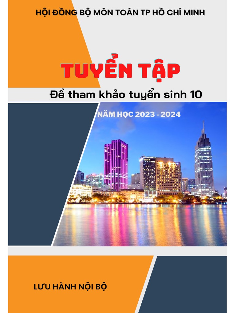 Bo de Tham Khao Mon Toan Tuyen Sinh 10 Nam 2023 2024 So GDDT TP Ho Chi Minh | PDF
