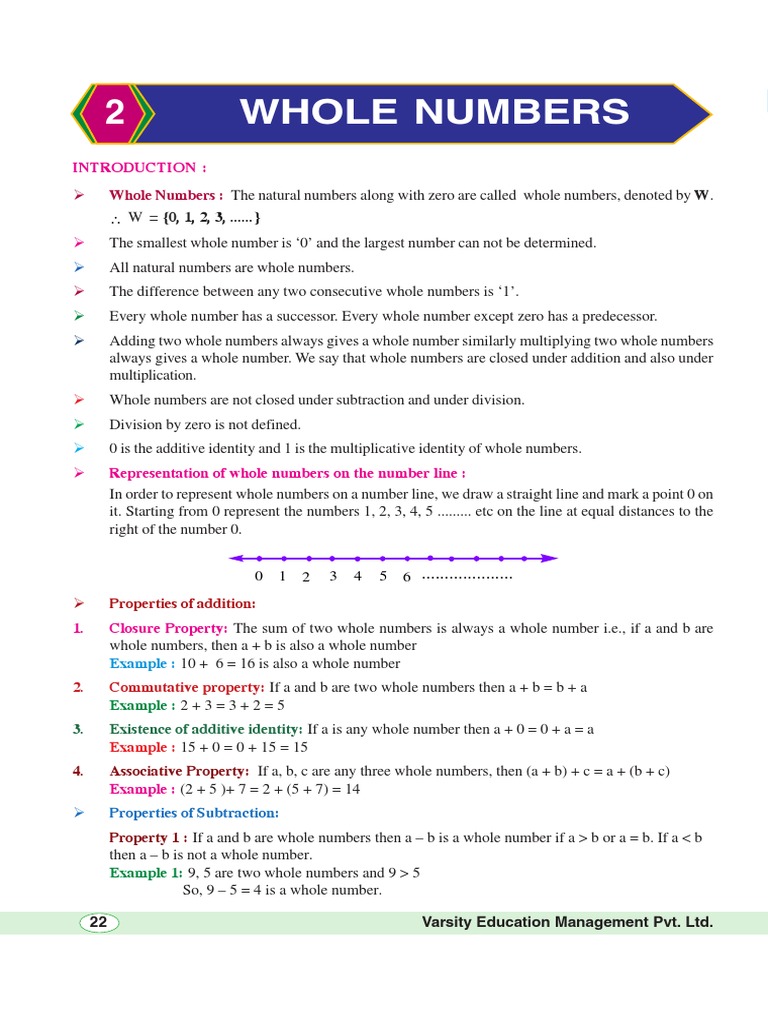 02 - Whole Numbers | PDF