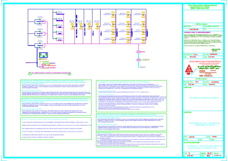 Mv-20 Schematic Wiring Diagram & Sequence of Operation | PDF | Ventilation (Architecture) | Duct ...