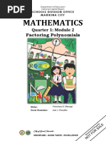 I-Objectives: Lesson Plan in Mathematics | PDF | Factorization | Lesson Plan