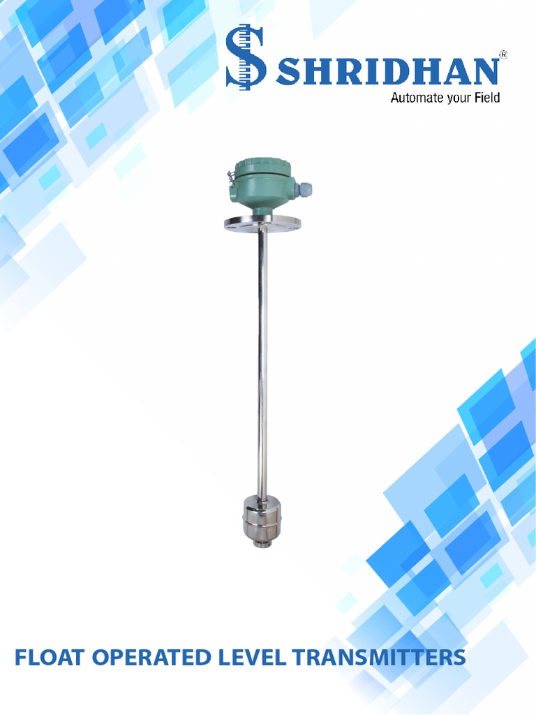 Industrial Level Transmitter Guide | PDF | Sensor | Pipe (Fluid Conveyance)