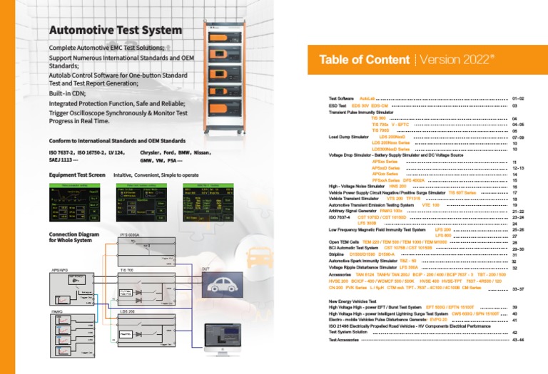 Catalogue, Auto-3CTEST 汽车电子-英文高清Page 5 | PDF | Electromagnetic ...