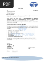 Infosys Offer Letter | PDF
