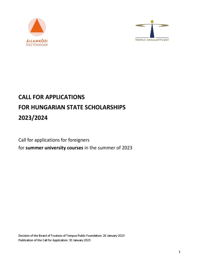 Ku 23-01-26 Call Incoming Summer Courses 2023 | PDF | Travel Visa ...