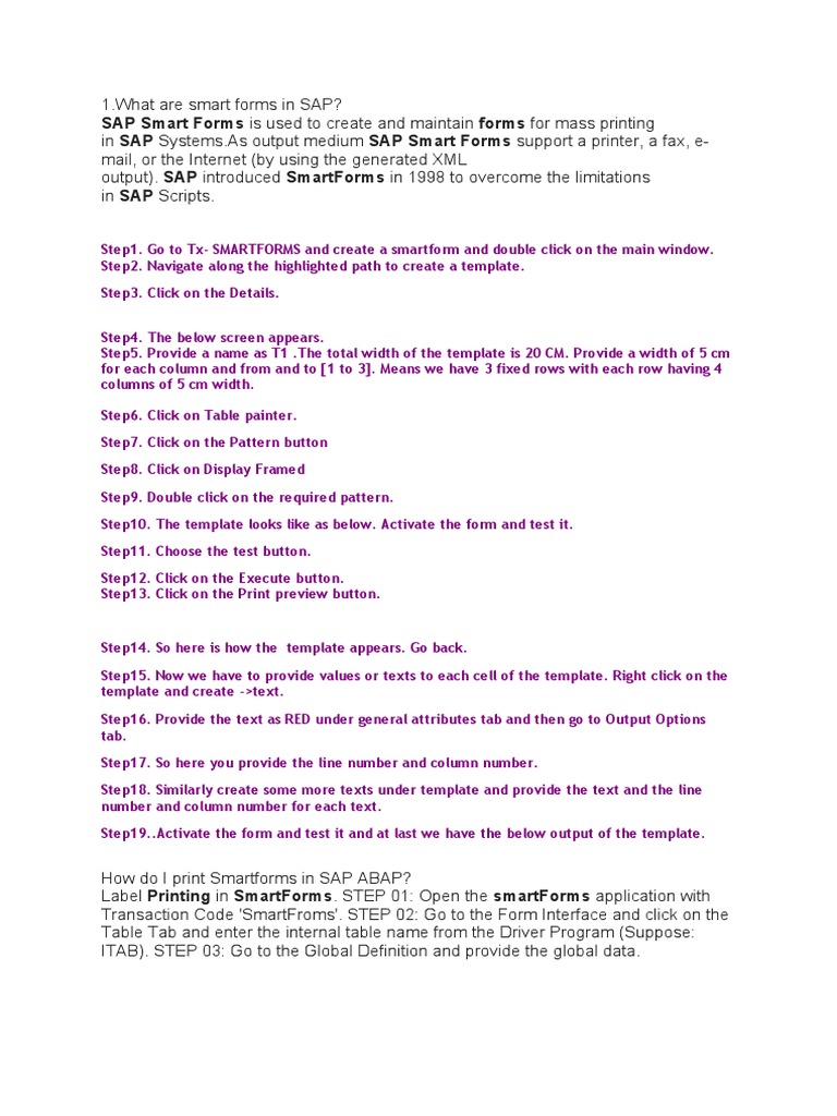 Understanding SAP Smart Forms | PDF | Interface (Computing) | Computer ...
