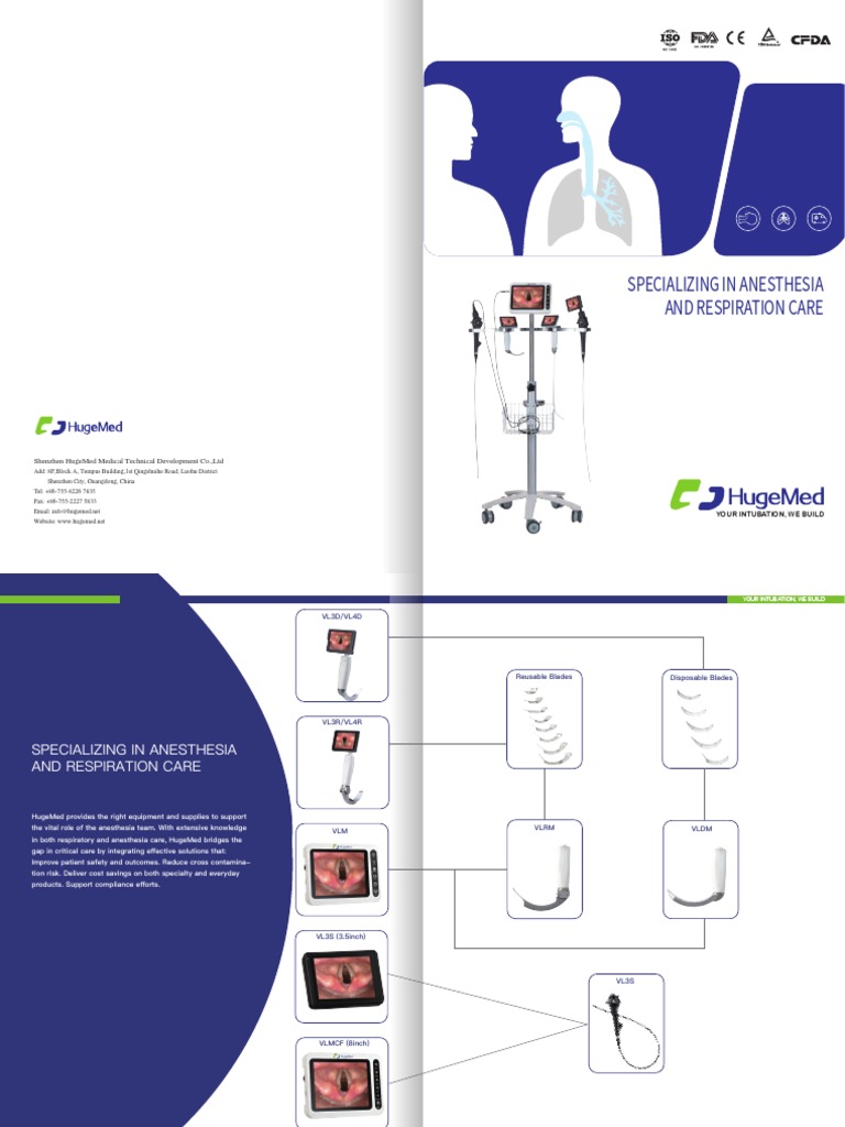 HugeMed Video Laryngoscope Solutions | PDF | Display Resolution ...