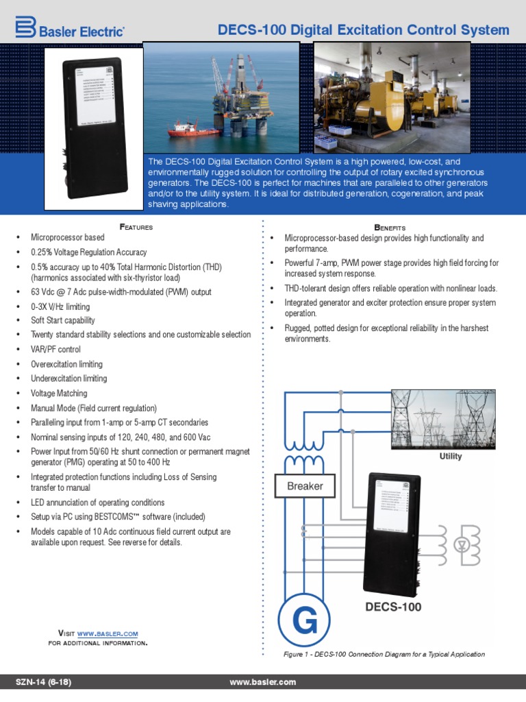 AVR Brosure Basler Decs 100 | PDF | Analog To Digital Converter ...