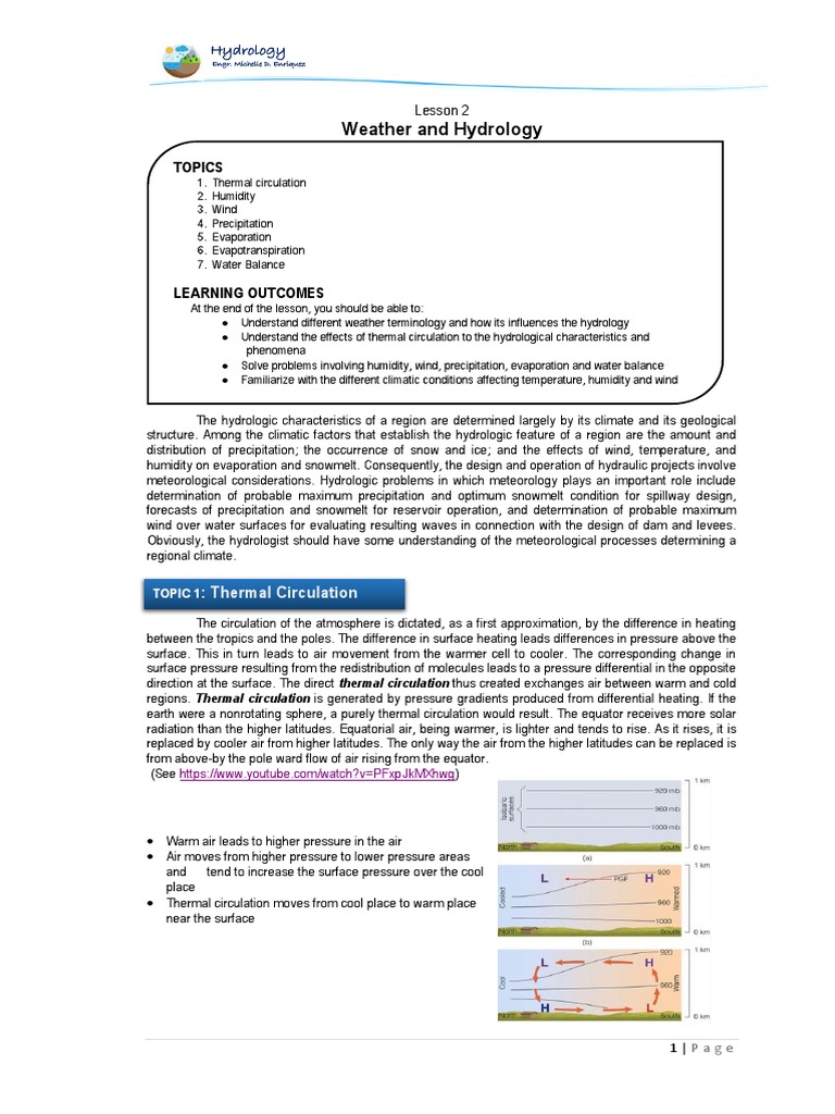 Lesson 2 Weather | PDF | Precipitation | Water Vapor