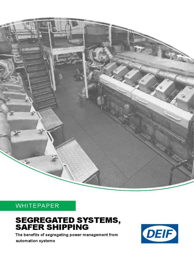 Deif Marine Segregated Systems Safer Shipping | PDF | Automation | Ships